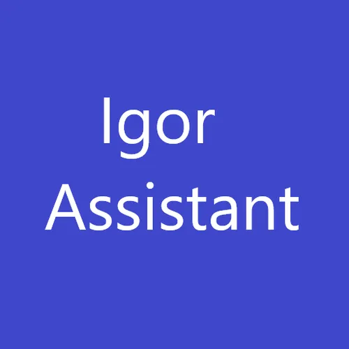 Igor assistant — скачать для Android 0,0★ бесплатно 📱 в RuStore