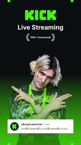 Kick: Live Streaming — скачать для Android 0,0★ бесплатно 📱 в RuStore