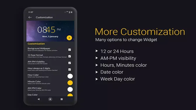 Виджет цифровых часов Digital Clock Widget — скачать для Android 3,9★ бесплатно 📱 в RuStore