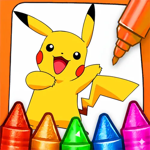 🚀История версий Pokemon Coloring Paint — последняя версия 2.0 уже в RuStore