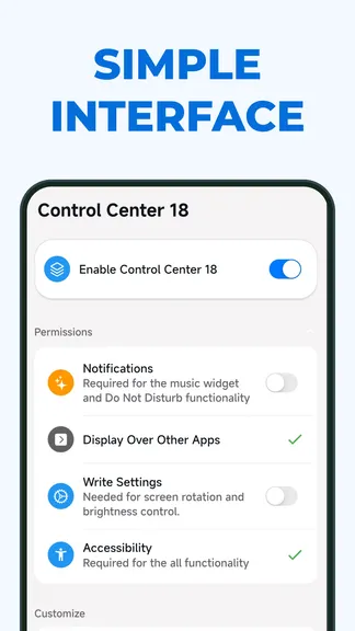 Control Center 18: like iOS 18 — скачать для Android 5,0★ бесплатно 📱 в RuStore